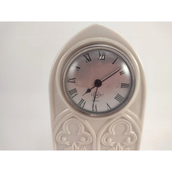 Lenox | Accents | Lenox White Mantle Clock Fleur De Lis Collection ...